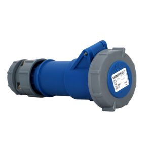 Tomacorriente Aéreo 16A 2P+T 230V AZUL 6H Powertop IP67