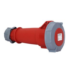 Tomacorriente Aéreo 32A 3P+T 415V Rojo 6H IP67